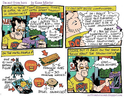 Batman Wallpaper Media: Batman Action Figure VS Sandwich Economics