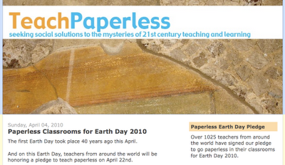 Mrs. Yollis' Classroom Blog: Paperless Earth Day in Mrs. Yollis' Class!