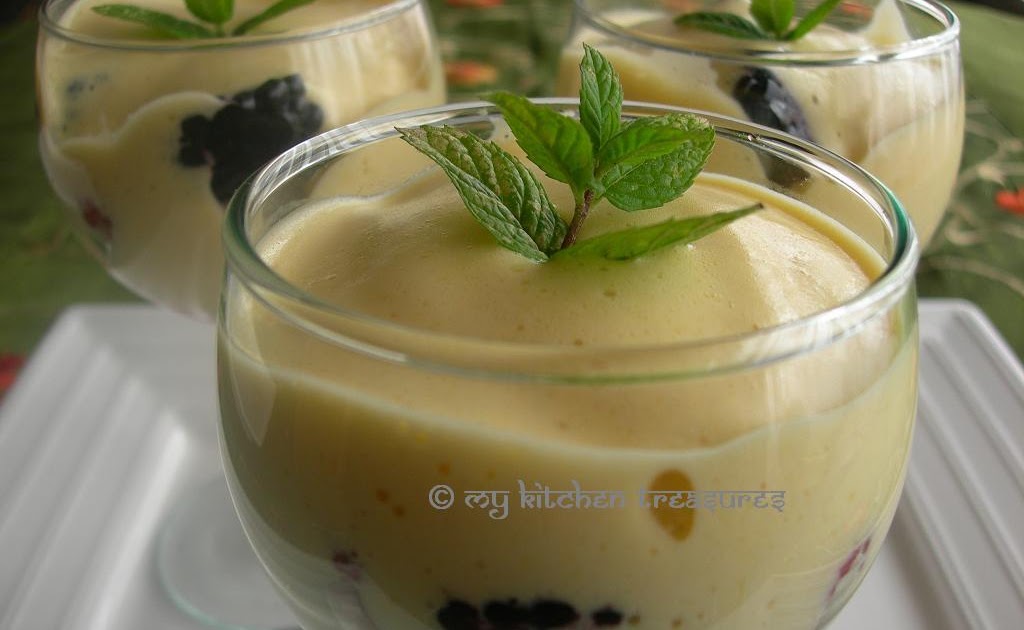 My Kitchen Treasures: Fruits au sabayon