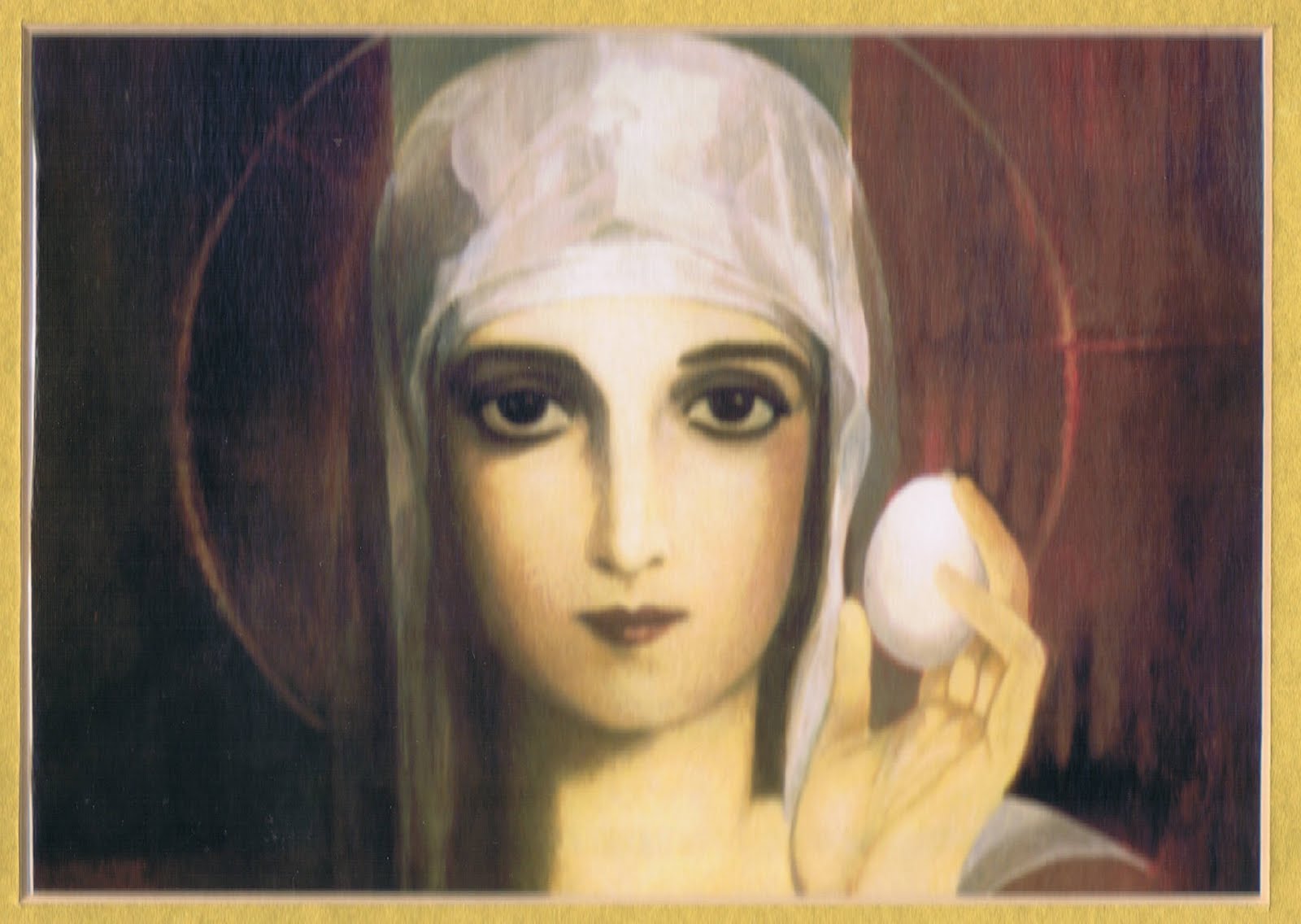 St. Pete's Rock: Images of Mary Magdalene & The Egg (one tradition)