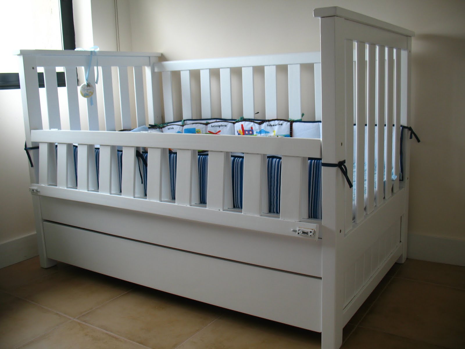 MARU-CASTRO CUNAS Y MUEBLES: Cuna De 1.40x0.80 En Pino Macizo Mod ...