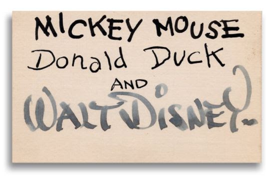 Mickey Mouse Signature