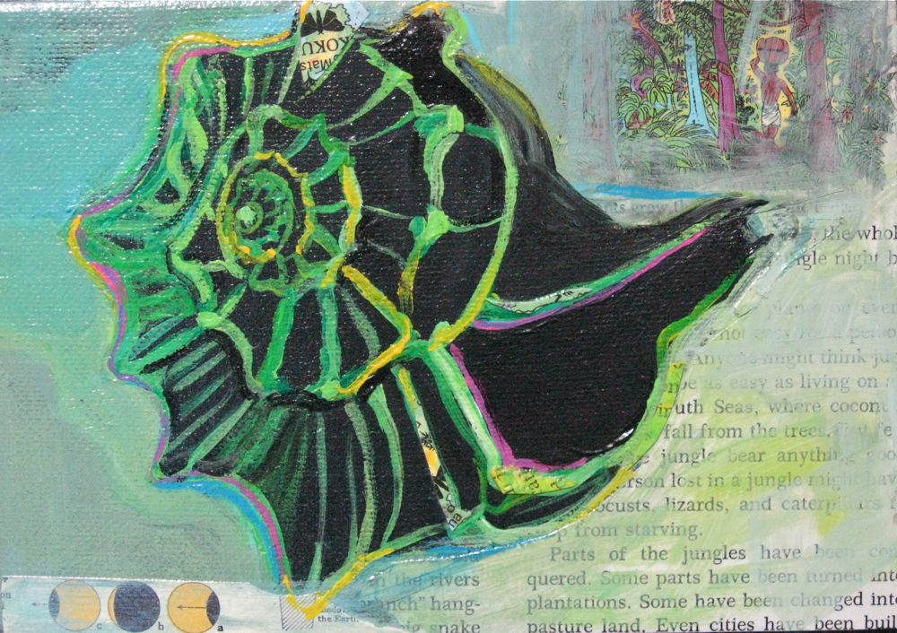 Small Wonders Daily Paintings by Polly Jones: Night Shell original ...