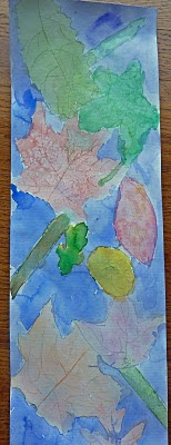 P. C. K. Art Room : Fall Watercolor Leaf paintings