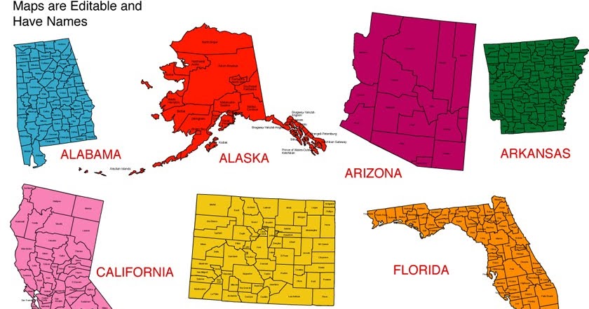 Maps For Design • Editable Clip Art PowerPoint Maps: PowerPoint and ...