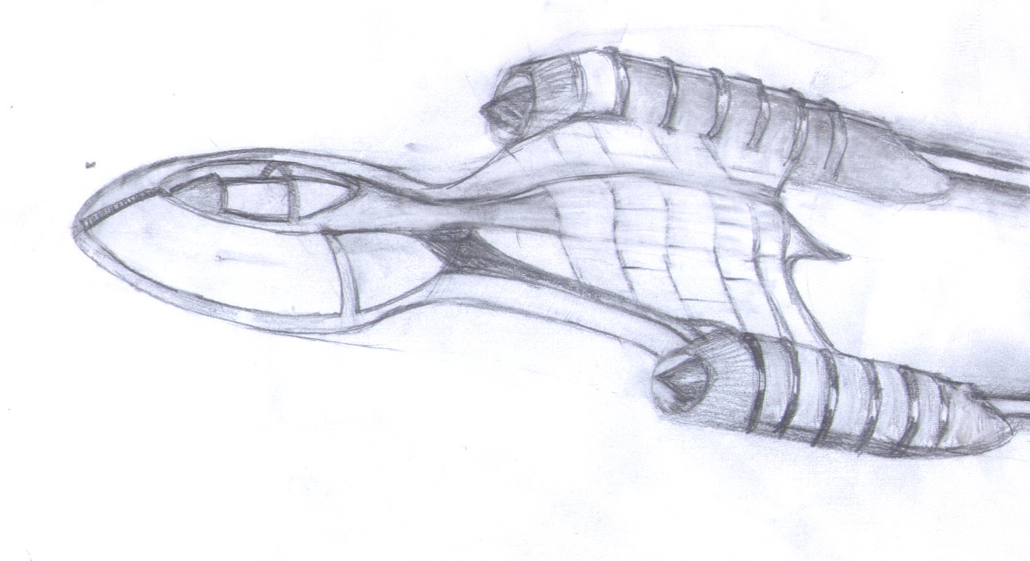 A Pencil in Hand: Space ship,