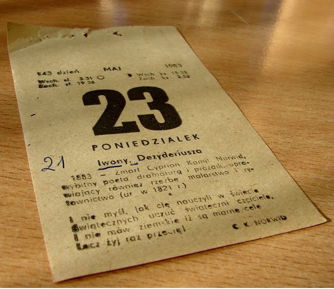 Remanent: Kartka z kalendarza, 23 maja 1983