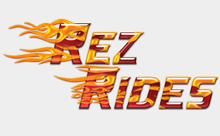The Buzz @ Red Dream Studios: Flaming Hot Rod Text for Rez Rides