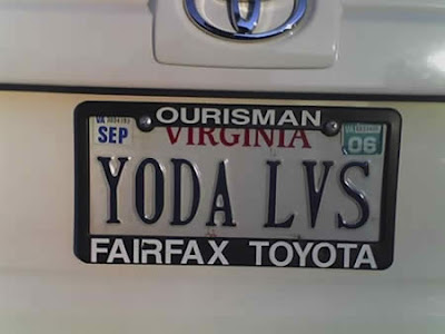 Wonderful World: 10 License Plates based on Star Wars Characters