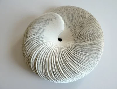 Altered Book Seashell Sculptures