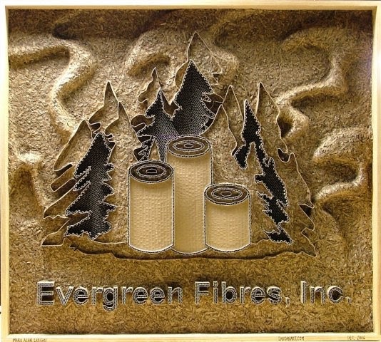 Corrugated Cardboard Paper Art by Mark Langan