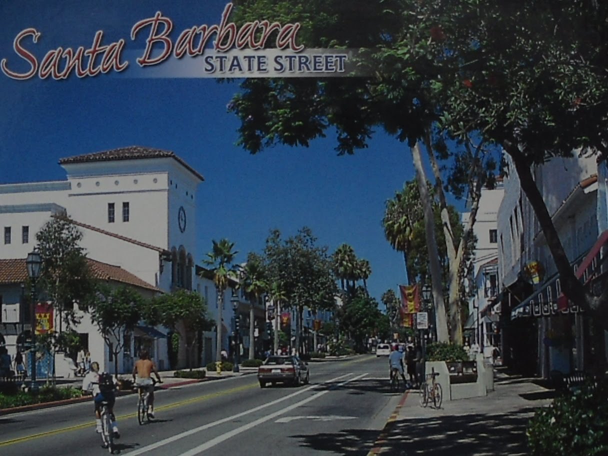 Postcards for Sam: State Street Santa Barbara