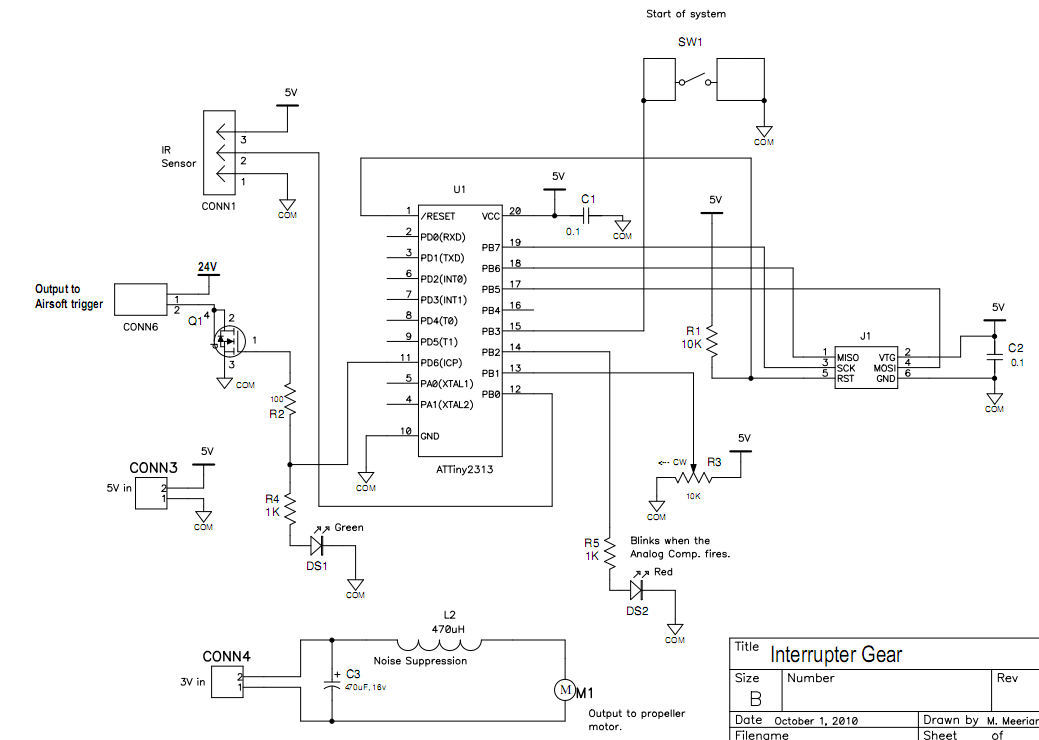 Home brew electronics: A Microcontroller based Interrupter Gear