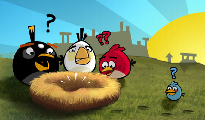 Cold, colder, coldest!: Angry Birds?
