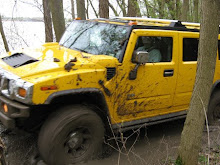 Hummers Online: Lifted Yellow Hummer H2