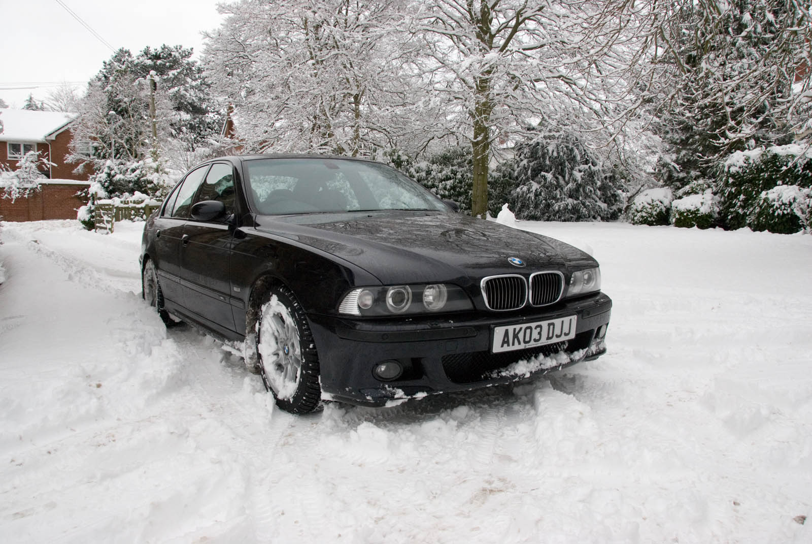 BMW M5: It won't be long till the snow starts piling up here~