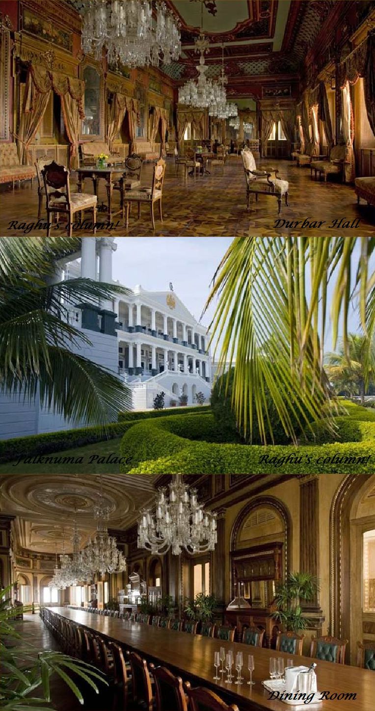 Raghu's column!: Life returns to Falaknuma Palace.