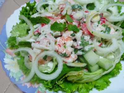 Salad Udang Sos Mayonis