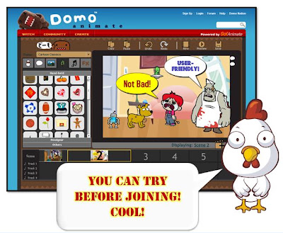 ZaidSwoosh: Domo Animate - Create Cartoons About Your Learning!