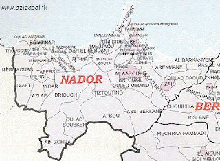 Animales Web : 6-REGION DE NADOR EN MAPA