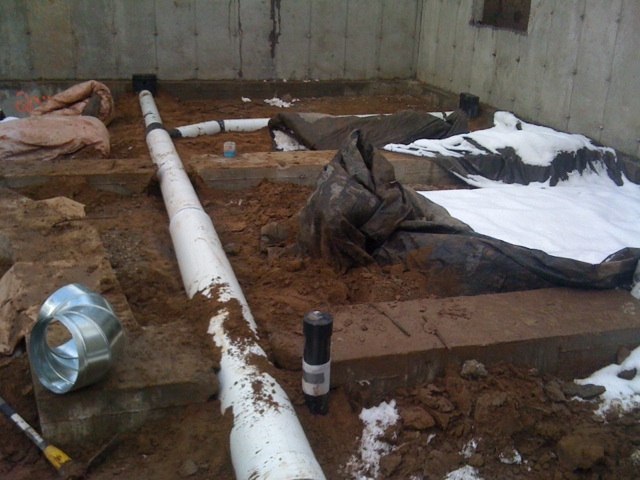 Precision Air Management Homes: Sub Slab duct work under the concrete ...