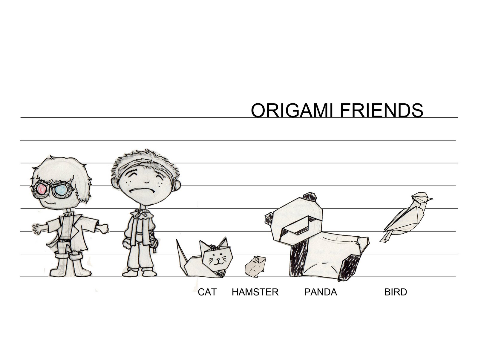 whenmewgoesthewolf: Za's Origami Friends