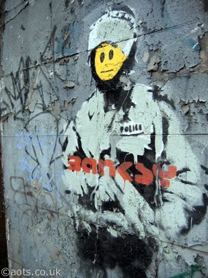 graffiti walls: Banksy Graffiti Artist – Mysterious Artwork Covered up