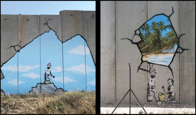 graffiti walls: Banksy Graffiti Artist – Mysterious Artwork Covered up