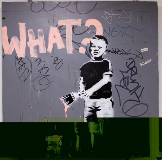 graffiti walls: Banksy Graffiti Artist – Mysterious Artwork Covered up