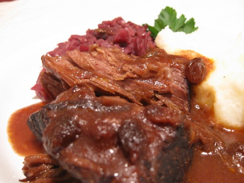 The Sunday Table: German Sauerbraten with Gingersnap Gravy and Braised ...