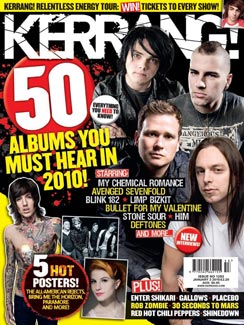 Chrissies Media blog: Textual analysis of Music Magazines part 1 Kerrang (front cover, contents ...