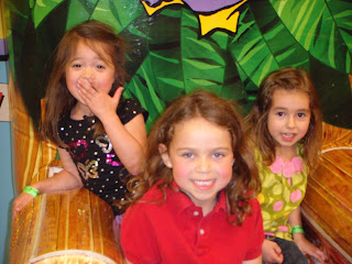 Carey, Barclay, Lily, Addison, and Miriam: Monkey Joe's party