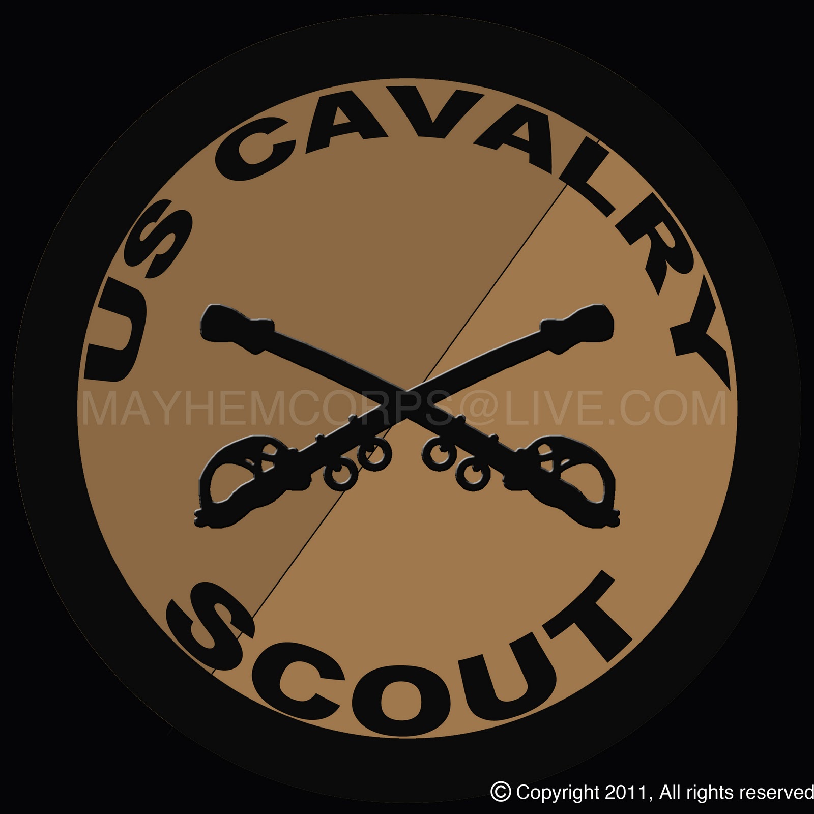 MAYHEM CORPS DESIGN: MCD "US CAV SCOUT BLACKSKULL"