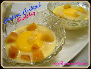 Home Sweet Home: Custard Cocktail Pudding