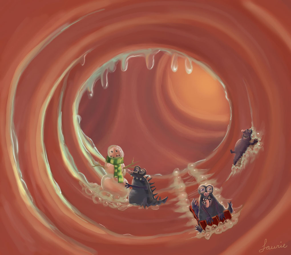 Urchinator: "Walkin' in a mucus wonderland"