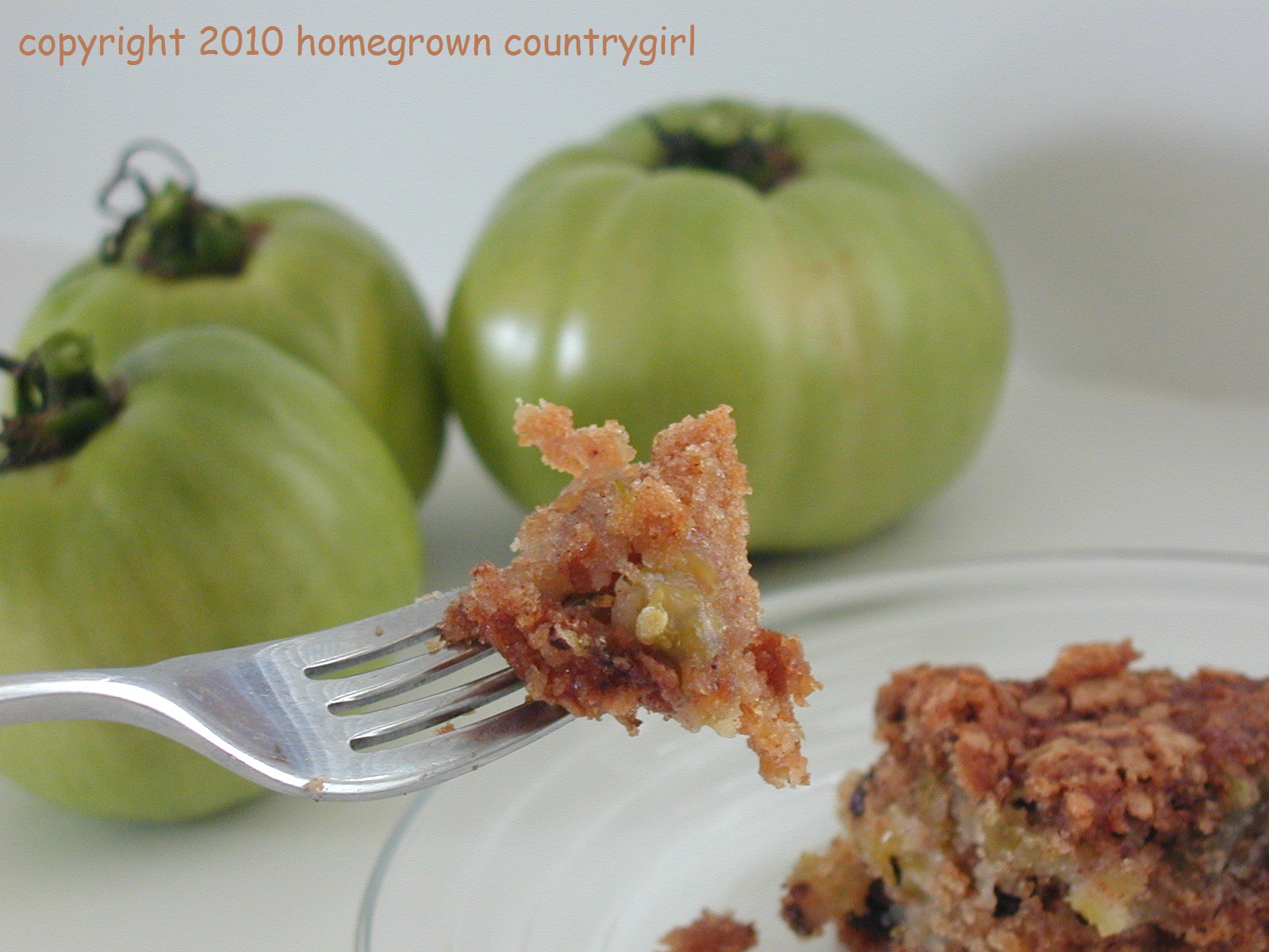 homegrown countrygirl: Green Tomato Cake