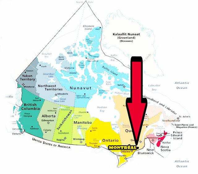 montreal: Montréal ( Québec), a cidade que se localiza numa ilha.