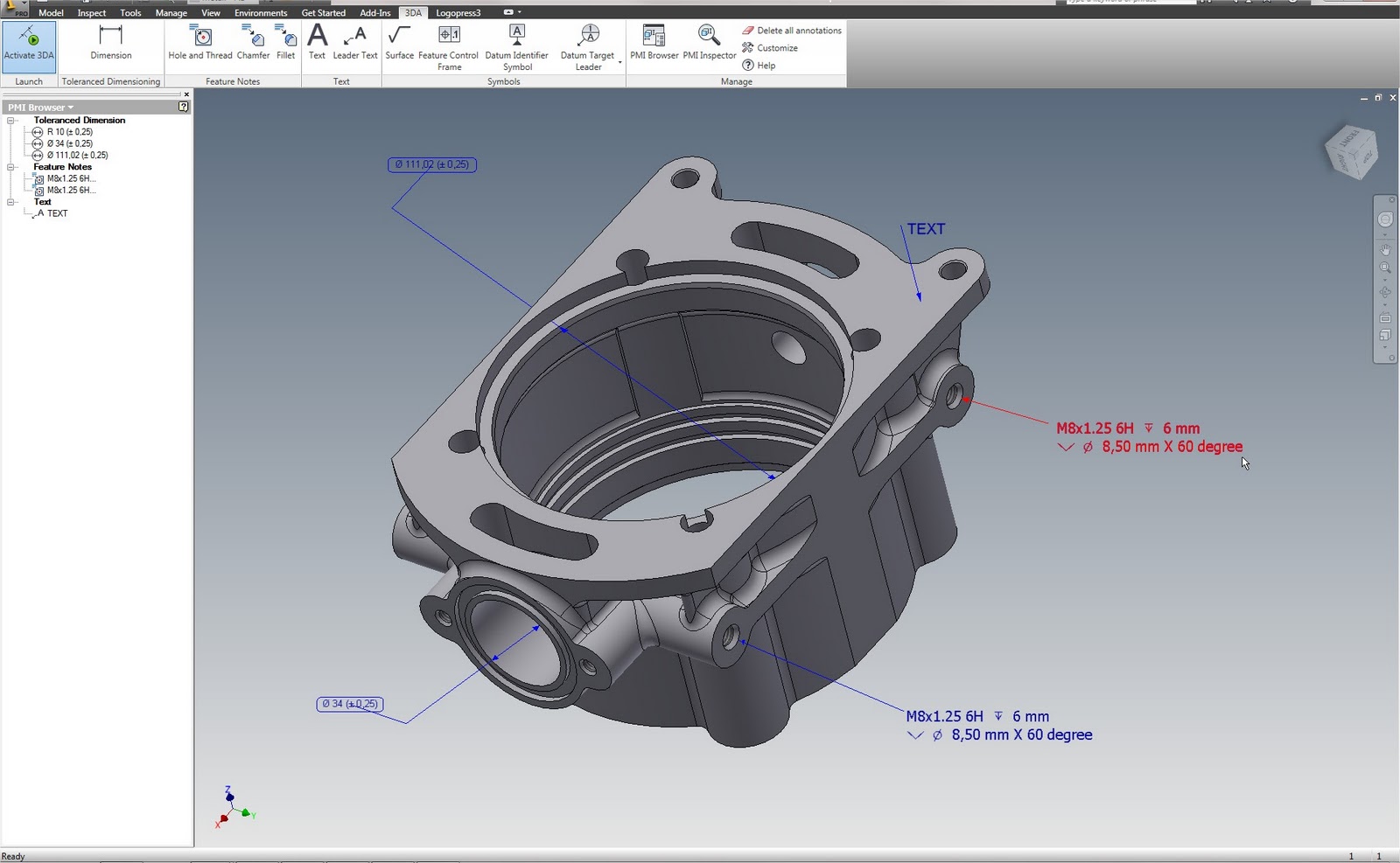 Inventor Portugal: Add-Ins para Inventor (5) - 3D Annotation for Inventor