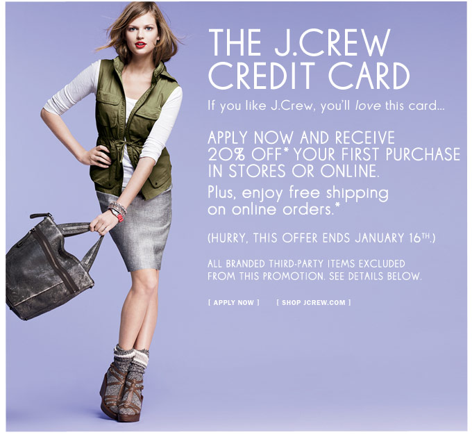 J.Crew Aficionada: J.Crew Email: 20% OFF and free shipping when you ...