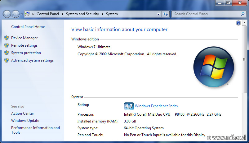 Windows 7 – nov Microsoftov operacijski sistem | Mikec Blog