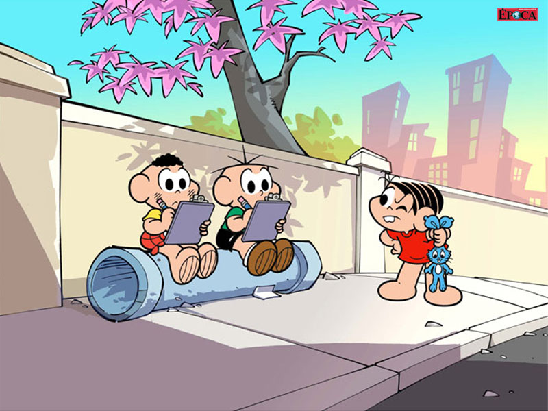 Planos de Fundo e Arte Digital: Turma da Mônica