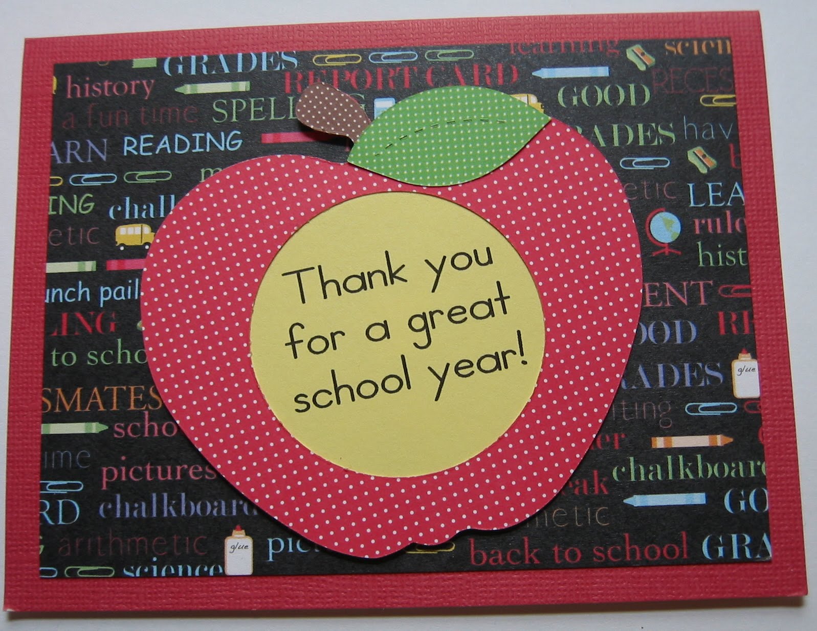 Carol Hartery's Creations: Thank you for a great school year!