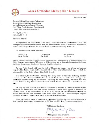 Take Our Church Back!: Ratification Letter Posted!