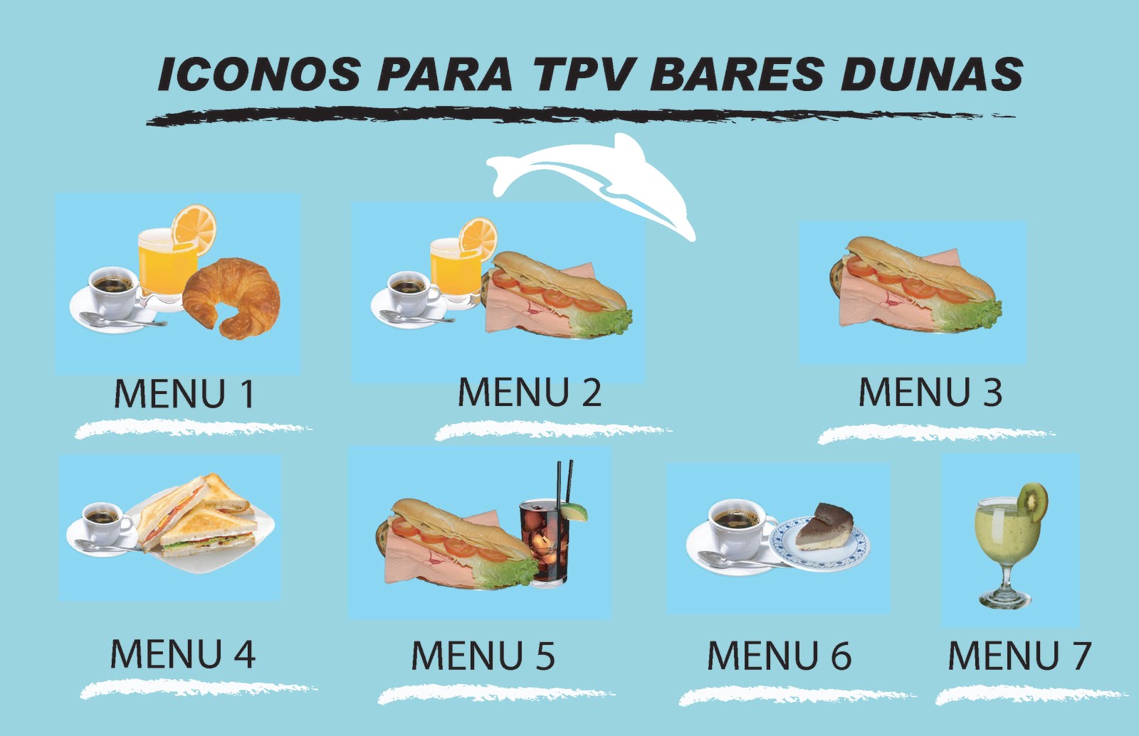 Isra3l Yán3z DESING: Iconos para TPV Restaurant Dunas