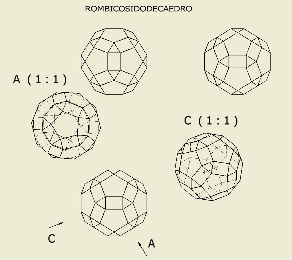 Poliedros regulares y arquimedianos: De cubo a octae. trunc. a rombicuboctaedro a cuboctaedro a ...
