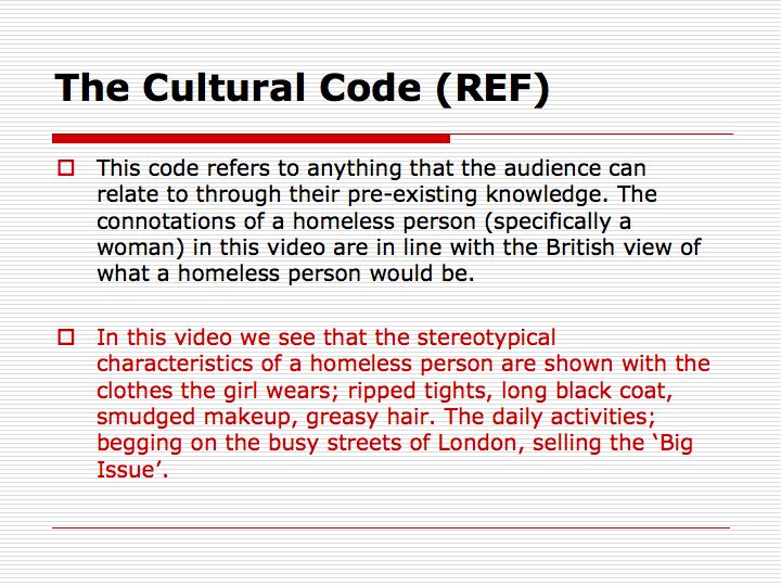 Katie Looker 5768: Roland Barthes 5 Narrative Codes