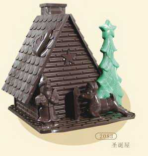 ChocolateDIY: Chocolate House Mold for Christmas!