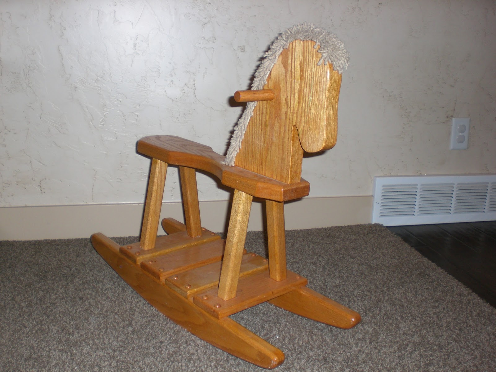 Shelves and Stuff: Benches, tables, chairs, and rocking horses