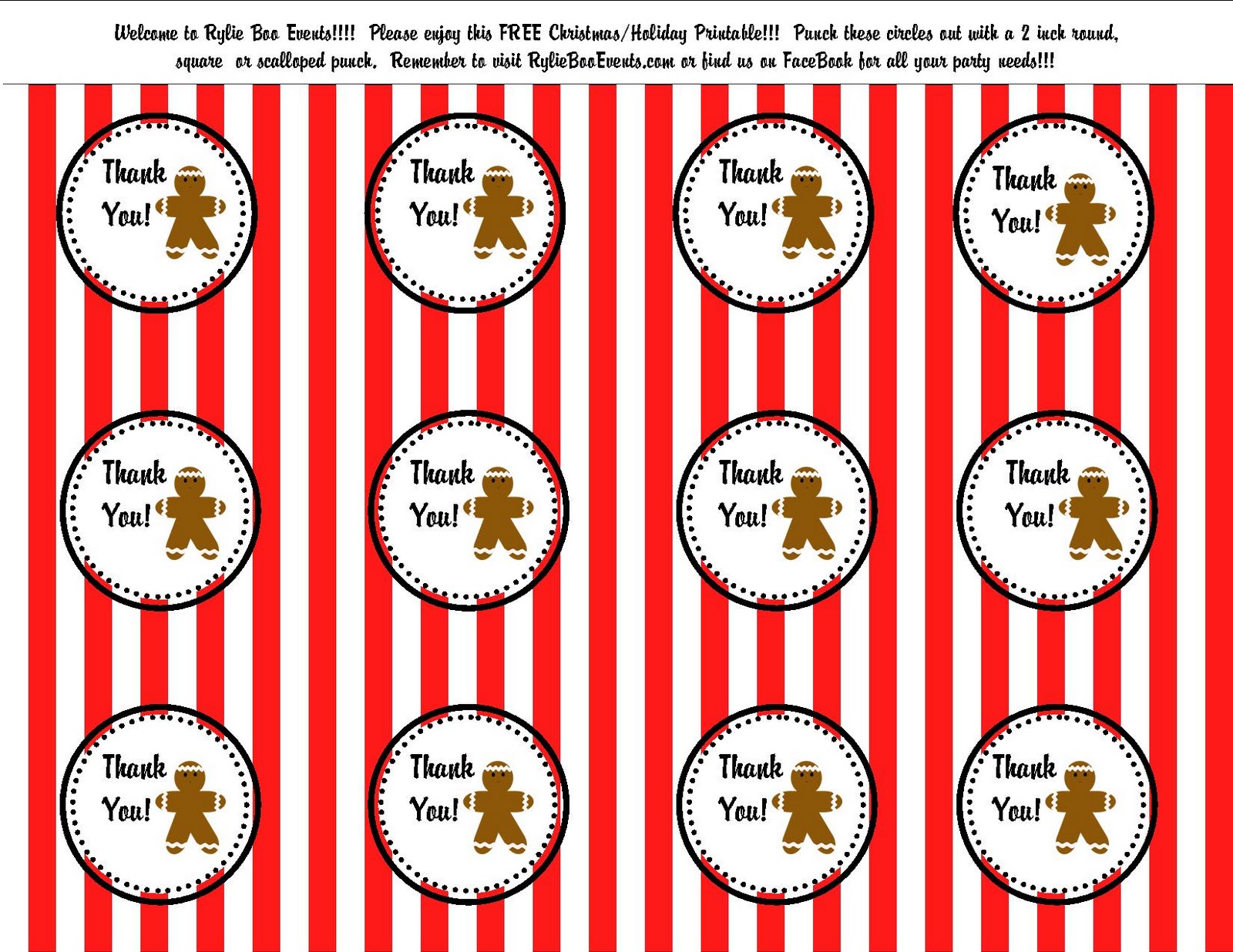 Rylie Boo Events: New Free Christmas Tags