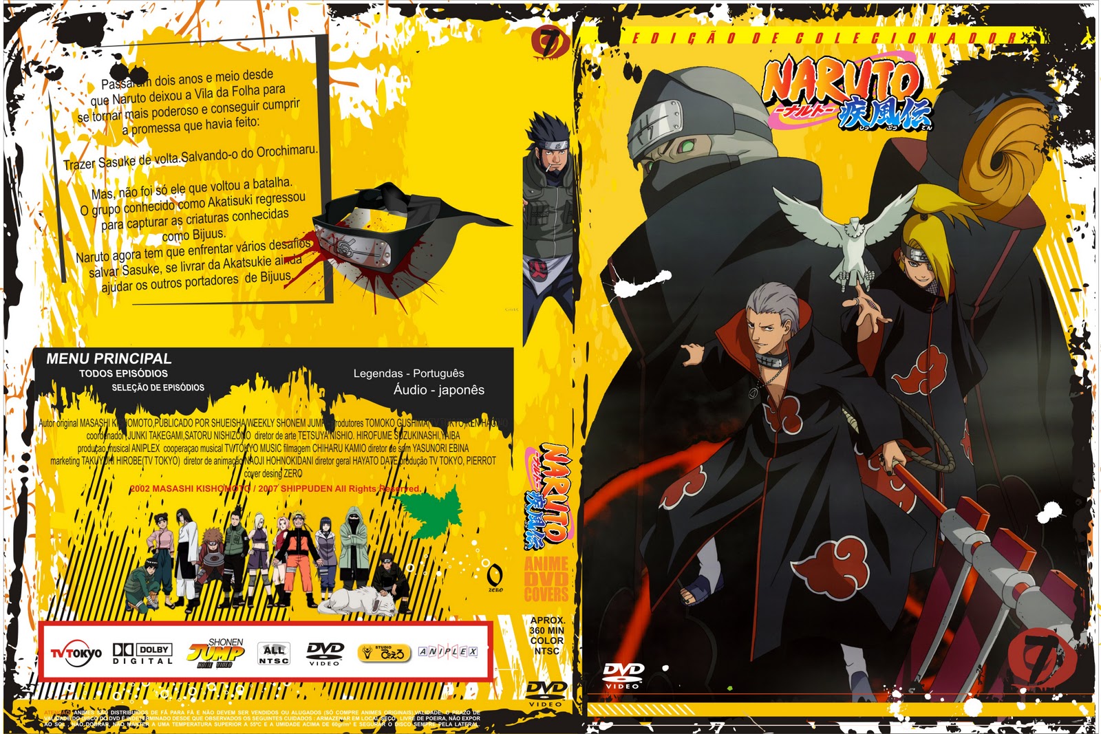 NarutoEx1000: Capas de DVD: Saga Naruto Shippuuden